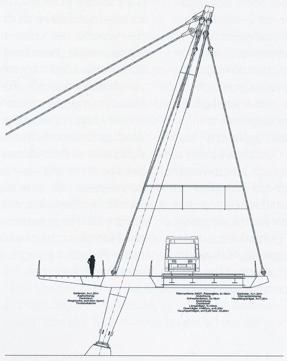 Trambahnbrücke über den Mittleren Ring am Petuelring